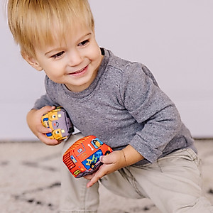 Melissa & Doug Take-Along Town Play Mat (19.25 x 14.25 inches) With 9 Soft Vehicles - With Storage Bag, Toy Vehicle Play Sets For Babies