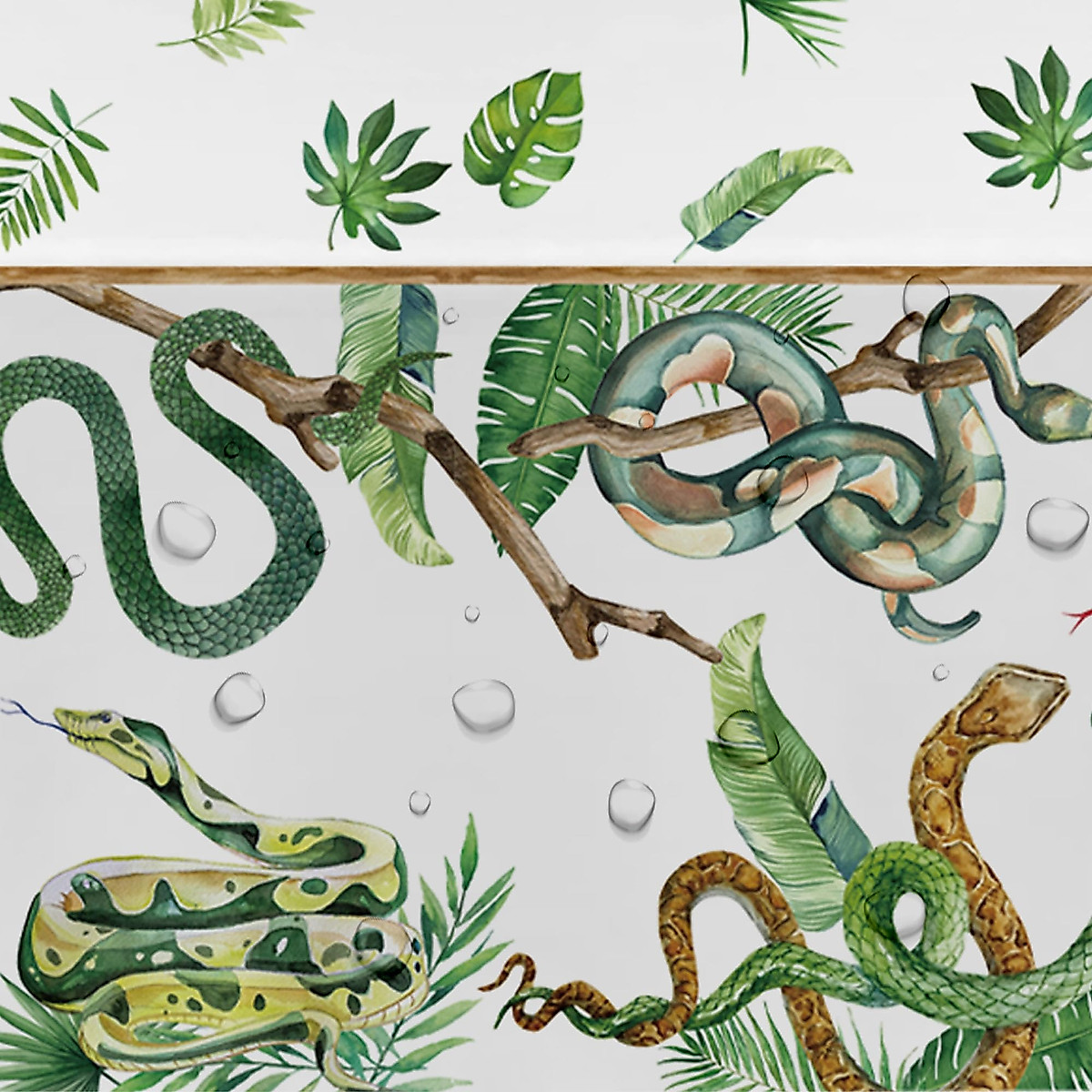 Xenorik Snake Party Tablecloth Decorations - Disposable Reptile Theme Snake Birthday Party Supplies Table Cover, Jungle Swamp Camping Wilderness Snake Theme Party Table Cloth - 3 Pack (54in x 108in)