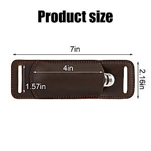 Knife Sheath,Leather Knife Sheath for Belt,Horizontal Carry Pocket Knife Holder,EDC Belt Organizer,Handmade Compact Draw Knife Holster,EDC Pocket Organizer,Sheath for Folding Knife,Gifts for Men Dad