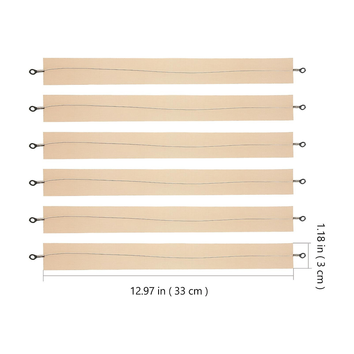 6pcs Sealing Machine Heating Wire Heat Sealer Wire Replacement Heating Wires for Heat Sealer Heat Sealer Strips Impulse Sealer Wire Impulse Sealer Element Impulse Heat Sealer Parts