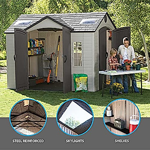 LIFETIME 10 FT. X 8 FT. OUTDOOR STORAGE SHED (Model 60001)