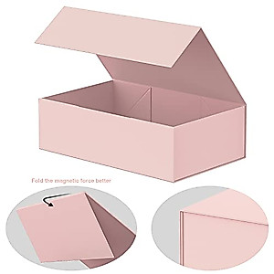 Luxury Large Gift Box 13.8x9x4.3 Inches Storage Box Ribbon Magnetic Closure for Luxury Packaging Box for Mother's Day, Birthdays, Bridal Gifts,Weddings