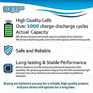 HQRP Emergency Exit Light Battery Compatible with Lithonia ELB-B001 EU2 LED Interstate ANIC1566 Unitech 0253799 Lowes 253799, Unitech 6200RP, LEDR-1, OSA230 Replacement