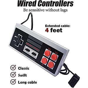 SFABF Classic Edition Mini Retro Game Console,AV Output Plug & Play Classic Mini Video Games, Built-in 620 Games with 2 Classic Controllers, Birthday Gifts Choice for Children/Adults