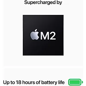 Mid 2022 Apple MacBook Air with Apple M2 Chip (13.6-inch, 8GB RAM, 256GB SSD) - Silver (Renewed)