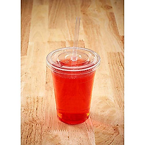 Karat Earth 7.75" Giant PLA Straws (7mm) Paper Wrapped - Clear (Case of 1200)