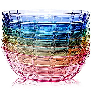 SCANDINOVIA - Unbreakable Premium Tableware - Set of 6 - Tritan Plastic - Perfect for Gifts - BPA Free - Dishwasher Safe - Stackable (13 oz Bowls)