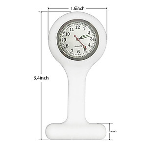 Groupcow 5pcs Silicone Nurses Watch (Practical Colour)