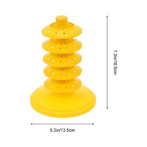 Luxshiny 1 Set 2pcs pp Material Socket Cup Lollipop Wedding Candy cart Food Cake Stand Ring Shelf Candy Cake pp Display Stand Porous Multi-Layer Bracket Adjustable Dessert Table Container