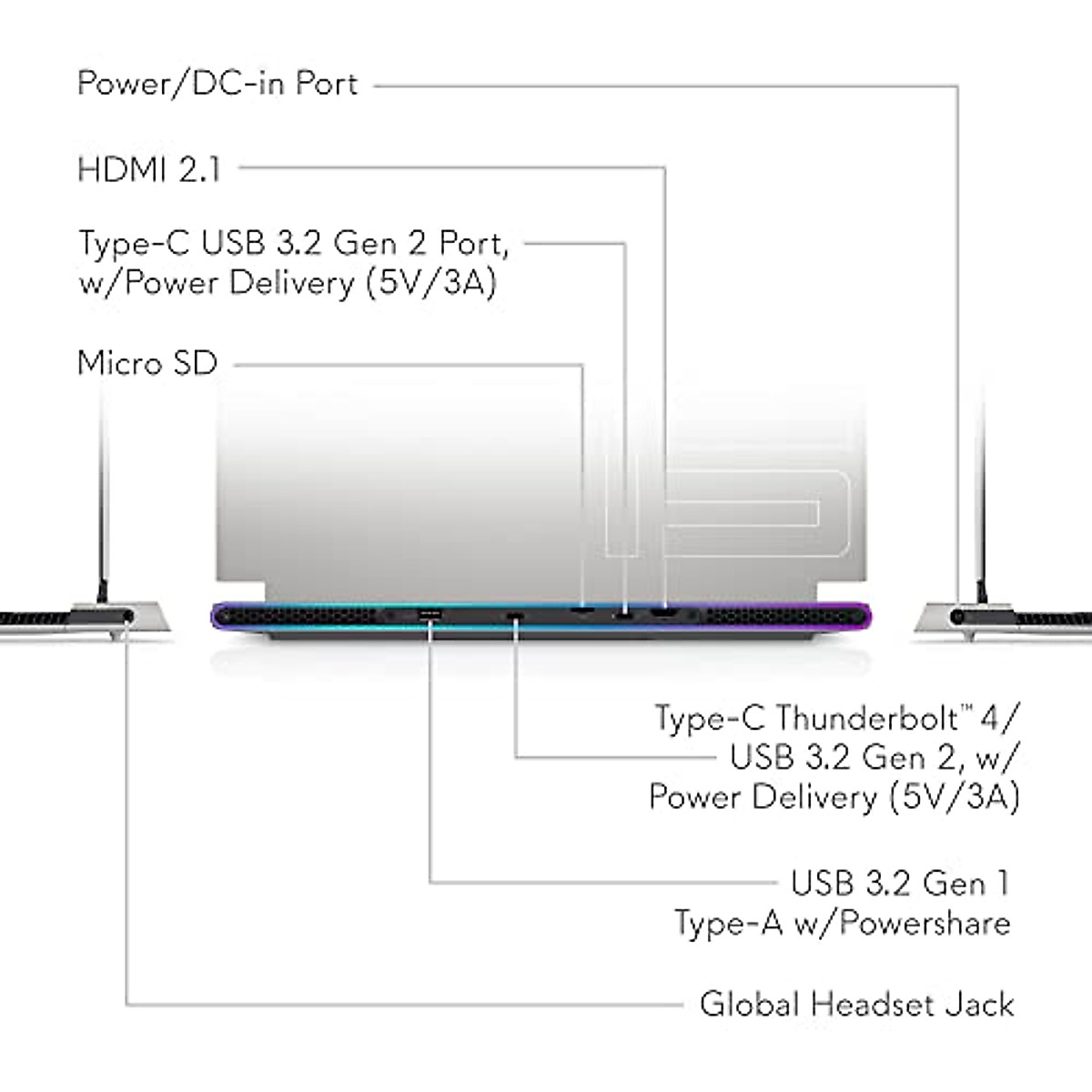 Alienware X15 R1 VR Ready Gaming Laptop - 15.6 inch 360Hz FHD 1080p Display, NVIDIA GeForce RTX 3070, Intel Core i7-11800H (11th Gen), 16GB DDR4 RAM, 1TB SSD, Wi-Fi 6, Windows 11 Home - Lunar Light