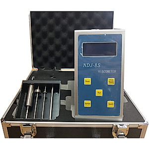 CNYST Viscometer Rotational Viscosity Meter with Range 20 to 2,000,000mPa·s Adjustable S Peed 0.3、0.6、1.5、3、6、12、30、60 4 Spindles Code L1 L2 L3 L4 LCD Screen Display