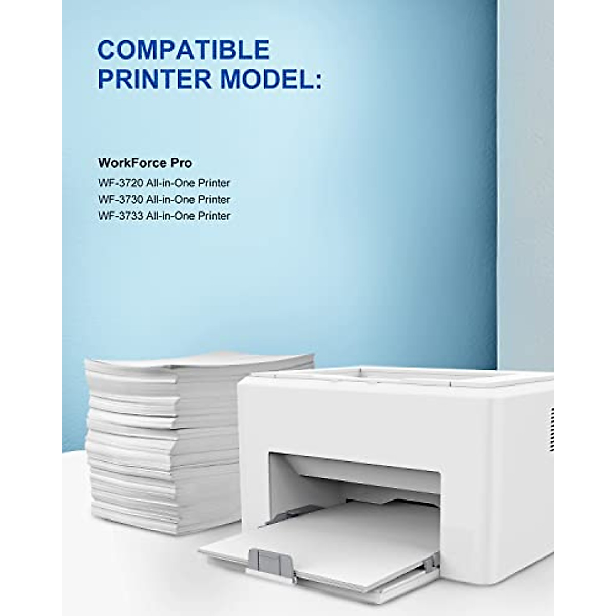 702XL 702 Ink Cartridges Combo Pack Compatible for Epson 702 702XL Ink Cartridges High Yield Compatible with Epson Workforce Pro WF-3720 WF-3730 WF-3733 Printer(1 Black 1 Cyan 1 Magenta 1 Yellow)