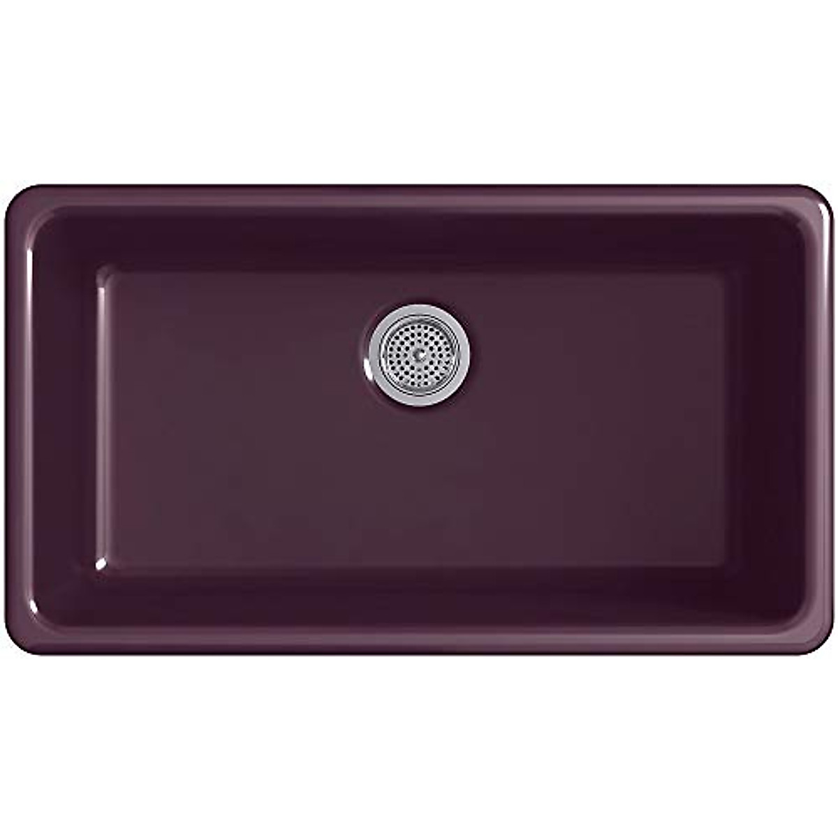 KOHLER 5707-0 Iron/Tones Kitchen Sink, White