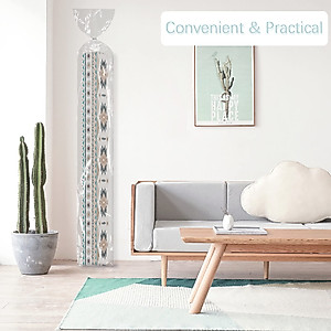 4 Pcs Rug Bags for Storage with 100 Zip Tie, Clear Carpet Storage Bags up to 6'X9' Rolled Rugs Packing Moving Bag, Perfect for Indoor Outdoor Carpet Storage Moving Shipping