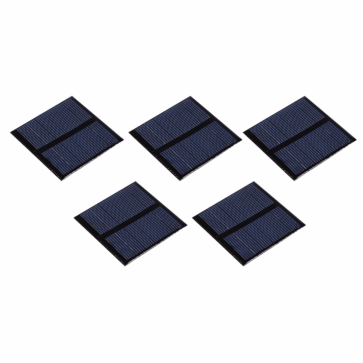 MECCANIXITY Mini Solar Panel Cell 3V 125mA 0.375W 52mm x 52mm for DIY Electric Power Project Pack of 5