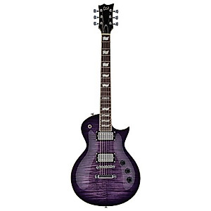 ESP LTD EC-256FM Electric Guitar, See Thru Purple Sunburst