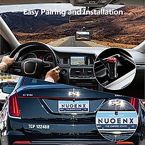 Nuoenx Wireless Backup Camera, 4.3 Inch Monitor Rear View Camera System for Cars, Trucks, RV, Trailers, 2 Mounting Brackets, IP69 Waterproof 152° View Camera, Stable Wireless Signal, Easy Installation