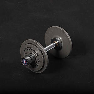 Titan Fitness Pair 15in Loadable Olympic Dumbbell Bars, 400 LB Capacity Each, Knurled Handles for Home Gym Strength Training