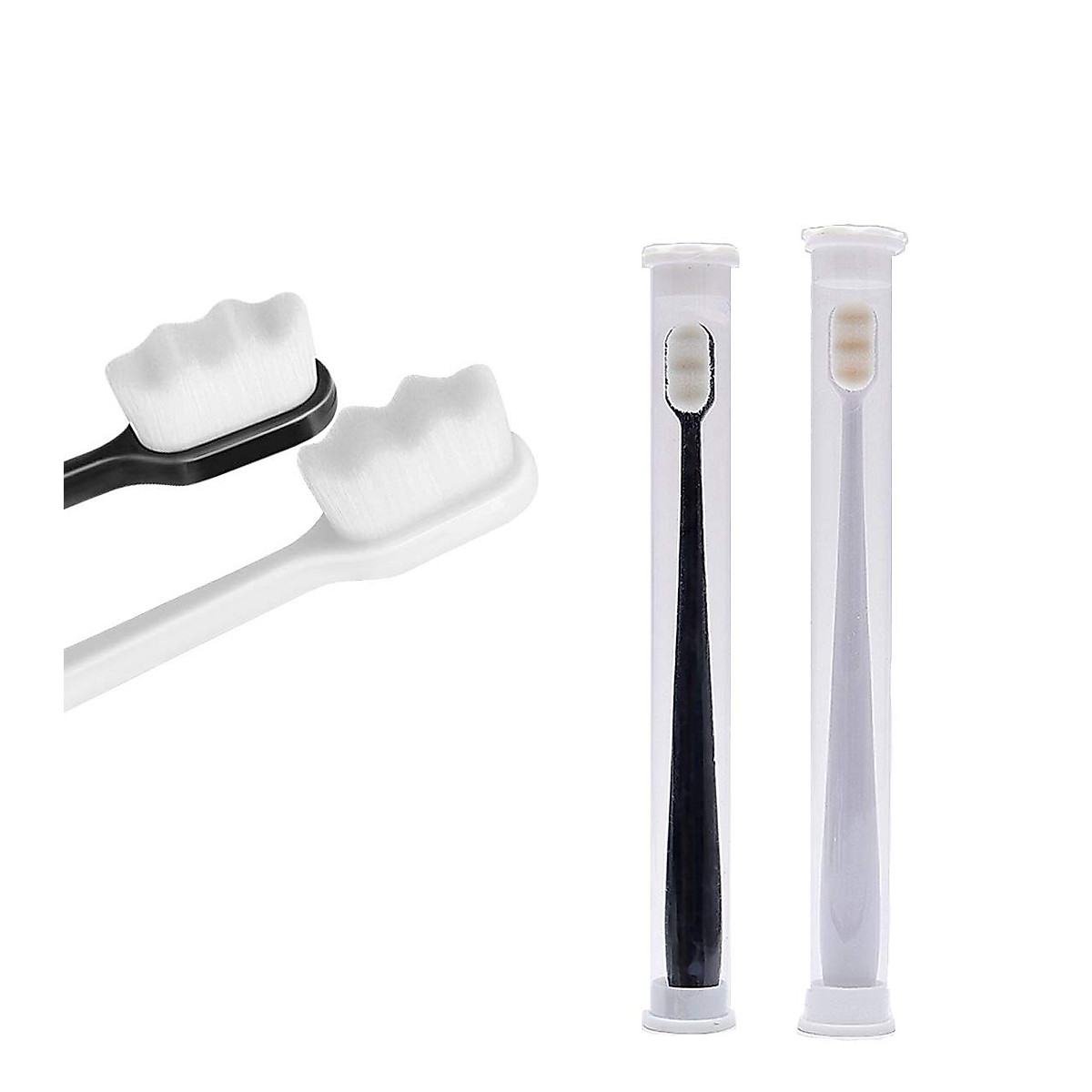 Tangnert Extra Soft Toothbrush - 2 Pcs, Ultra Soft-bristled Adult Toothbrush Micro-Nano 20000 Floss Bristle Good Cleaning Effect for Sensitive Teeth Oral Gum Recession (2PCS)