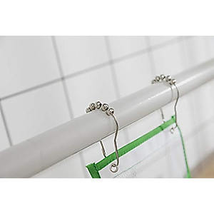 ALYER Hanging Storage Shower Caddy Organizer,Mesh Pockets for Bathroom,Closet,Pantry (White)
