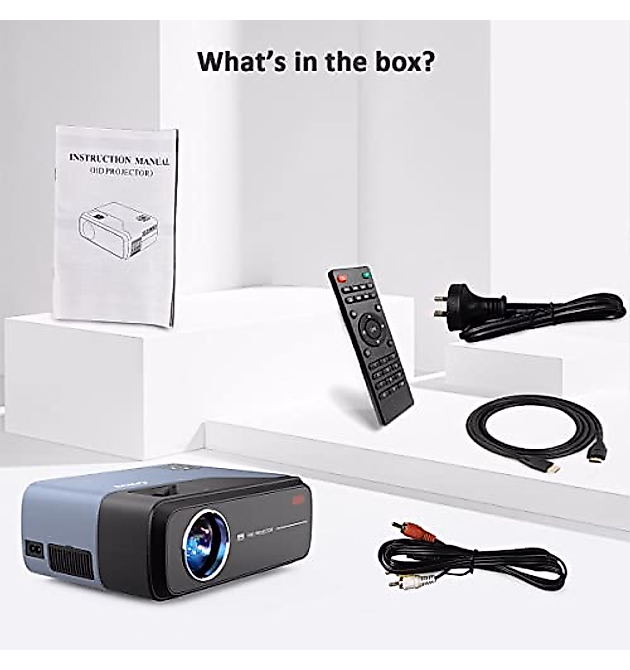 EUG Mini Smart Projector 1080P 4K WiFi Bluetooth Outdoor