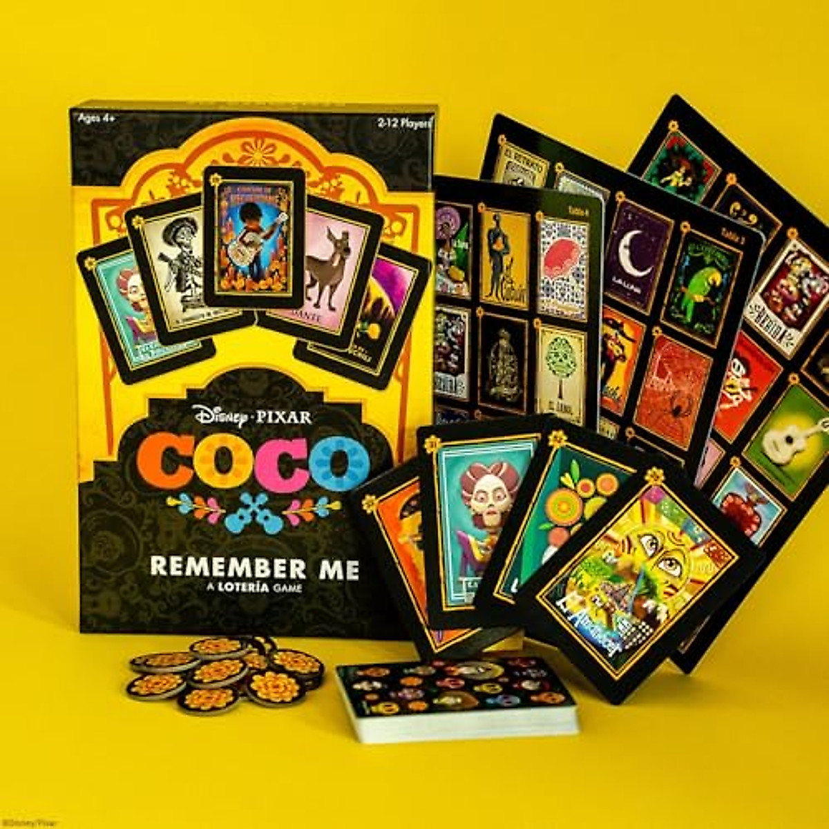 Coco Remember Me Loteria Game - Custom Artwork from Disney Pixar Film, Inspired by Mexican Culture