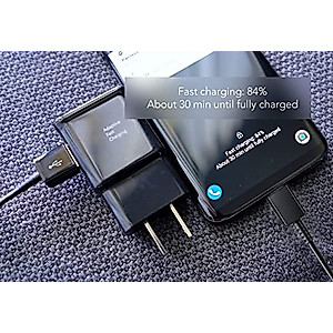 USB Type C Charger Cable and Adaptive Fast Charging Wall Charger Adapter Kit Compatible with Samsung Galaxy S10/S10+ S10e /S9/S9+/S8/S8+ Plus Note 8/Note 9 & Other Smartphones