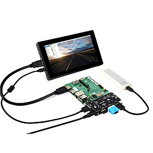 PCIe to USB 3.2 Gen1 Adapter Designed for Raspberry Pi Compute Module 4 IO Board(CM4), 4X High Speed USB Ports,Compatible with USB 3.0/2.0/1.1