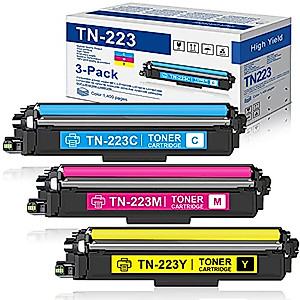 3-Pack(1C+1M+1Y) Compatible TN-223 Toner Cartridge Replacement for Brother TN-223 TN223 MFC-L3750CDW HL-L3290CDW HL-L3210CW MFC-L3710CW HL-L3230CDW Printer,Sold by MitoColor