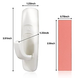NeatEasy Large Utility Hooks, 16-Hooks, 22-Strips, Organize Damage-Free, 5lbs(Max) Wall Hooks, Waterproof Hooks for Hanging, Adhesive Hooks, Wall Hook