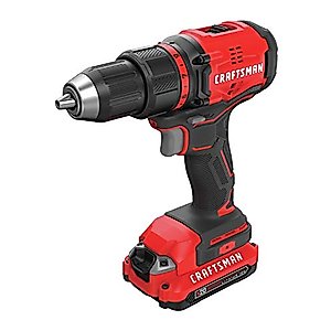 CRAFTSMAN V20 Cordless Drill/Driver Kit, 1/2 inch, Battery and Charger Included (CMCD710C2)