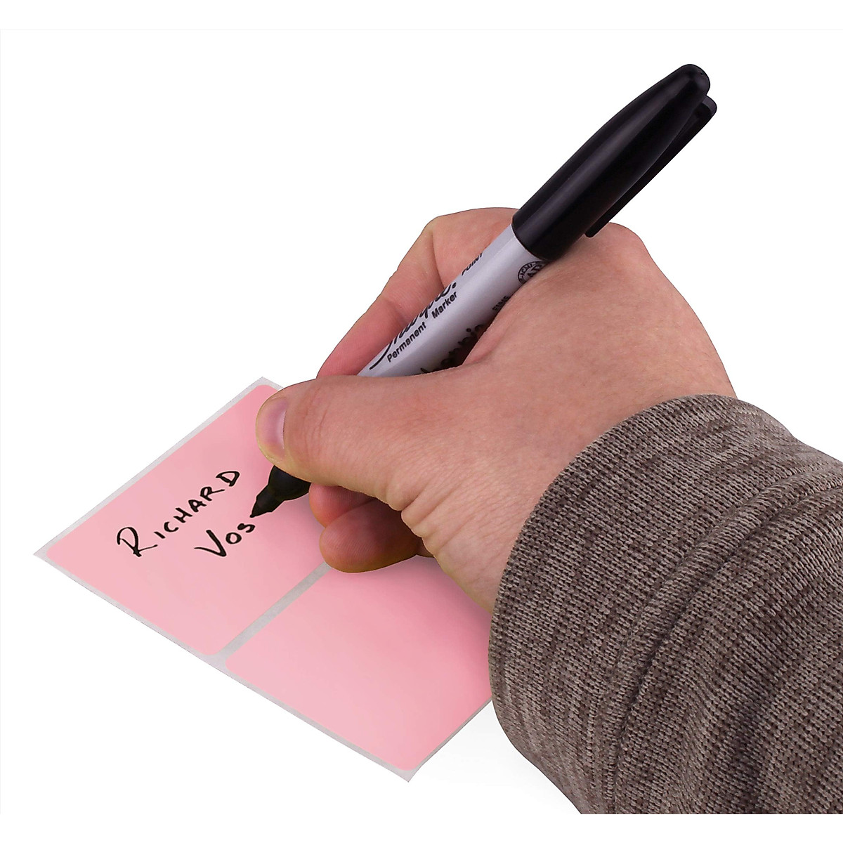 ChromaLabel 2 x 3 inch Name Tag Stickers, 150 Labels per Pack, Pink