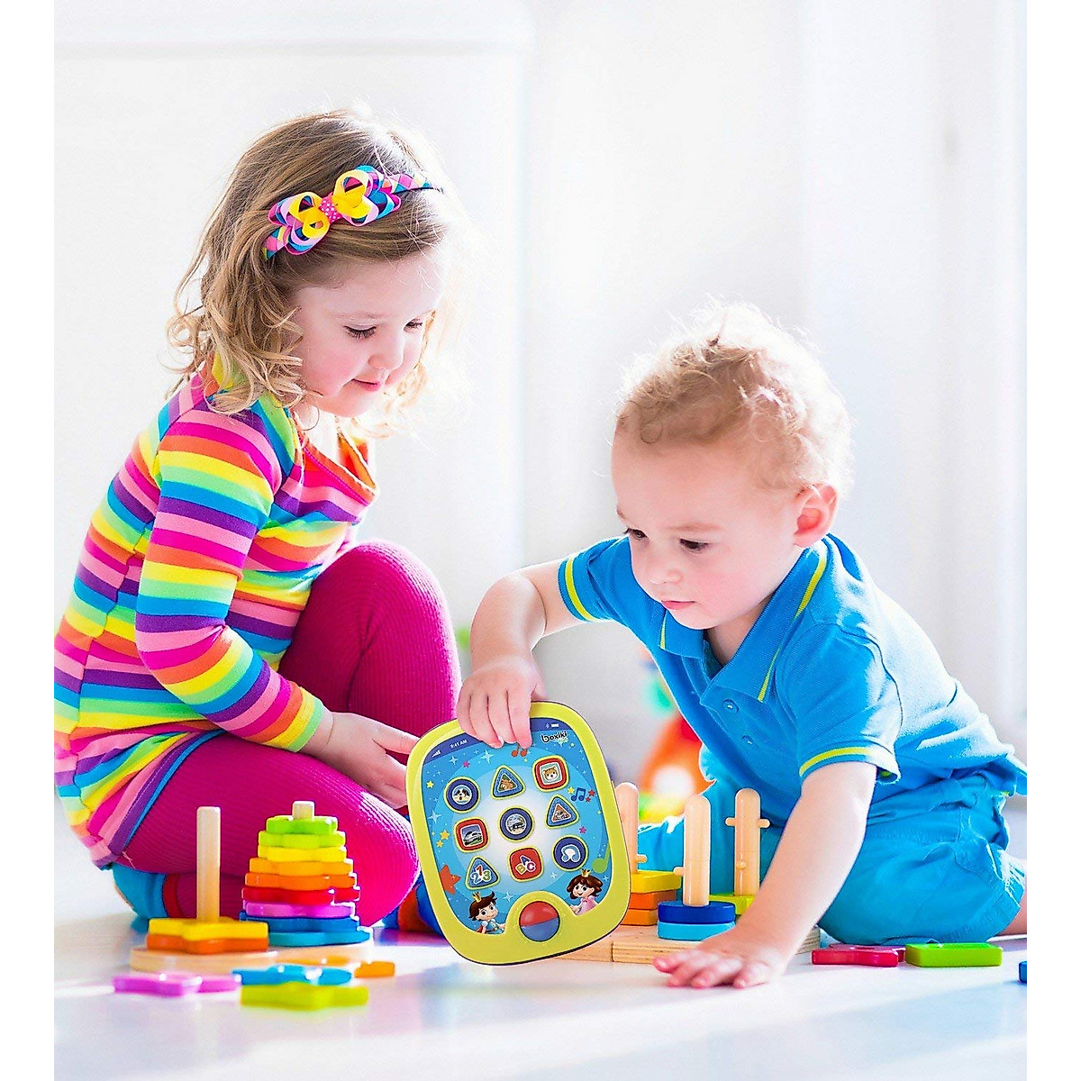 Boxiki kids Smart Pad Educational Toys for Babies and Children - Preschool Learning Toddler Tablet Toy for Infants. Learn ABC, Numbers & Play Games.Learning Toys for 3,4,5 Years Old Boys & Girls