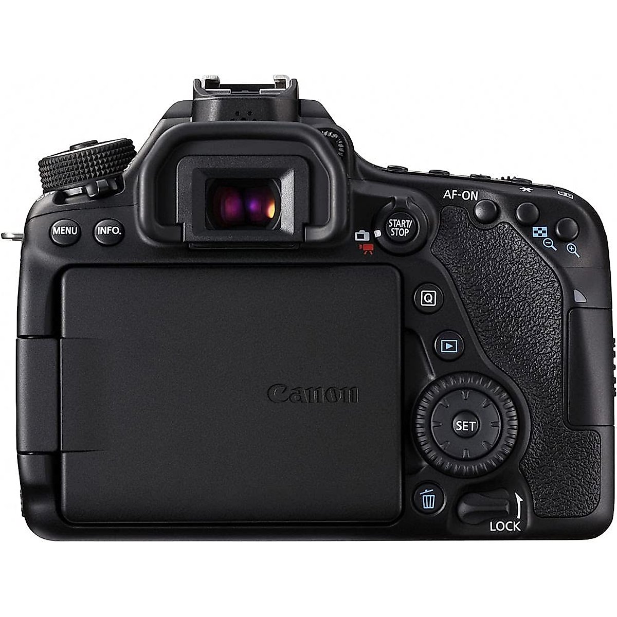 Canon EOS 80D DSLR Camera (Body Only) (1263C004) + 64GB Memory Card + Case + Corel Photo Software + 2 x LPE6 Battery + Card Reader + LED Light + Flex Tripod + HDMI Cable + More (Renewed)