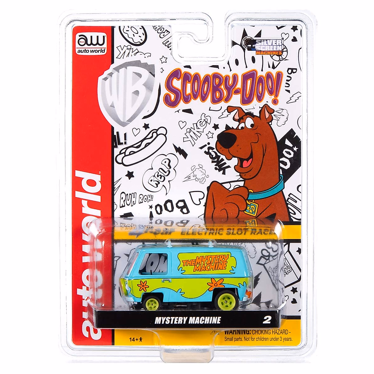 Auto World Silver Screen Machines - Thunderjet/4Gear - R31 Mystery Machine - Scooby Doo HO Scale Slot Car