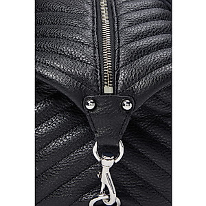 Rebecca Minkoff Small Julian Chevron Quilted Backpack Black One Size