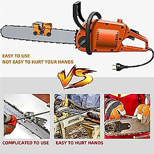 JINYI Chainsaw Chain Sharpening Jig,Chainsaw Sharpener Kit,Chainsaw Chain Sharpener is Designed to Sharpen Your Chainsaw,Suitable for All Kinds of Chain Saws、Lumberjack and Garden Worker