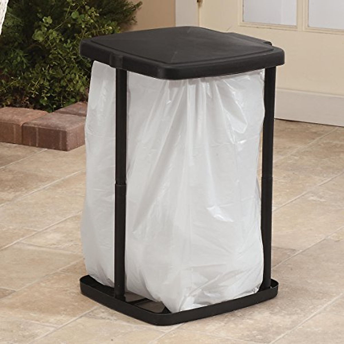 Trenton Gifts Portable Expandable Trash Bag Holder | Black