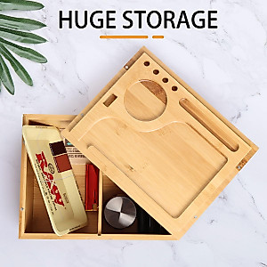 Lockable Lunch Box with Combination Lock，Insulated Lunch Bag and Large Natural Bamboo Decorative Storage Box Wooden Keepsake Box Great Gifts