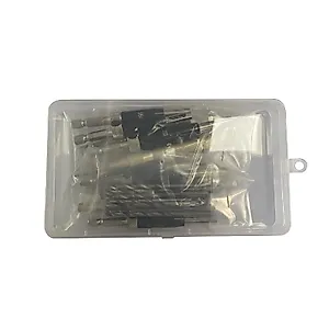 22PCS Self Centering Drill Bit Set, Door Window Cabinet Hinge Hardware Drill Bits, 10 Tapper Core Hole Puncher with 10 Replacement Drill Bits & Hex Key & Center Punch