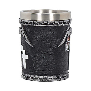 Nemesis Now Metallica-Master of Puppets Shot Glass 7cm, Resin w/stainless steel insert, Black, One Size, 330Ml
