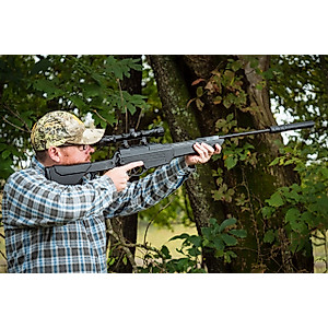 Barra Pellet Guns for Adults - Air Rifle for Hunting, Scope Included, Fires .177 Caliber Pellets, Break Barrel Spring Piston (Black TPR 1300 FPS)