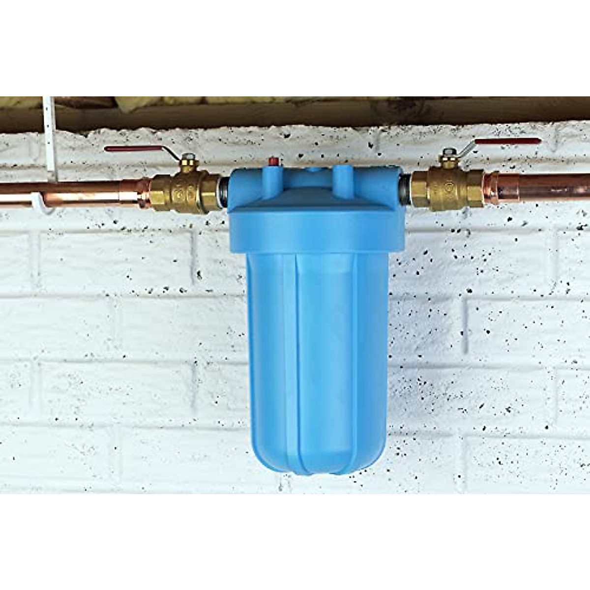 Pentair OMNIFilter BF7 Water Filtration System, 10" Basic Whole House Heavy Duty Filtration System, Includes 10" Blue Heavy Duty Housing, RS6 Sediment Reduction Cartridge and All Tools, 3 Piece Set