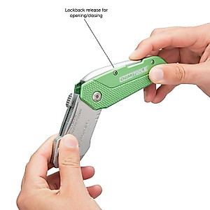 FOLDING UTILITY KNIFE-TEXTURED