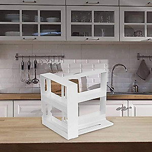 2 Tier Spice Rack Fits Up To 20 Spice Jars , Seasoning Jar Storage Rack , Kitchen Bathroom Organizer