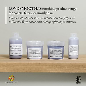 Davines LOVE Smoothing Instant Mask, Anti-Frizz Action for Sleek and Smooth Results, 1 Count, 8.45 fl. oz.