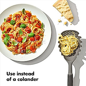 OXO Good Grips Pasta Scoop Strainer,Gray