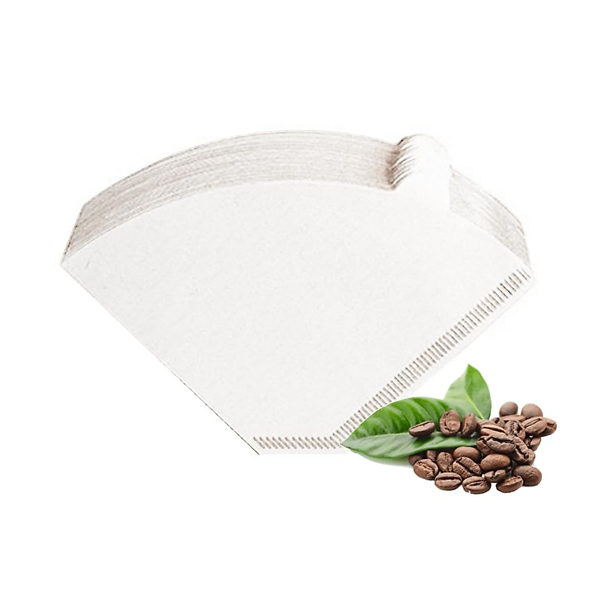Coffee Filter Disposable Coffee Paper Filters for Ninja Coffee Maker, 100 Pcs #2 Cone Replacement Filter for Ninja Dual Brew Coffee Maker Coffee Filter Natural Unbleached Coffee Filters (White)