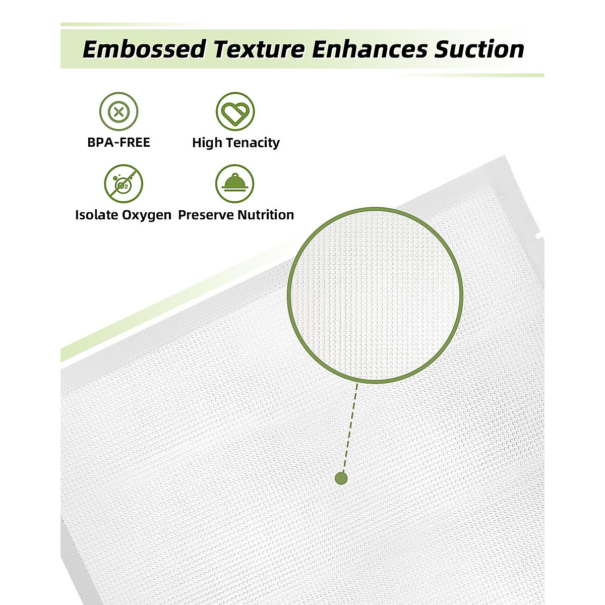 Colemoly Vacuum Sealer Bags for Food 200 Count Gallon 11" x 16", Quart 8" x 12" and Pint 6" x 10" Commercial Grade BPA Free Precut Vacuum Seal Bags for Meal Prep Storage Sous Vide