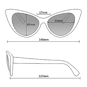 Eyegla Cat Eye Sunglasses Bulk Women Cateye Sunglasses Party Favor 50s Sunglasses Pack Black Shady Rays Sunnies Set-10 Pack